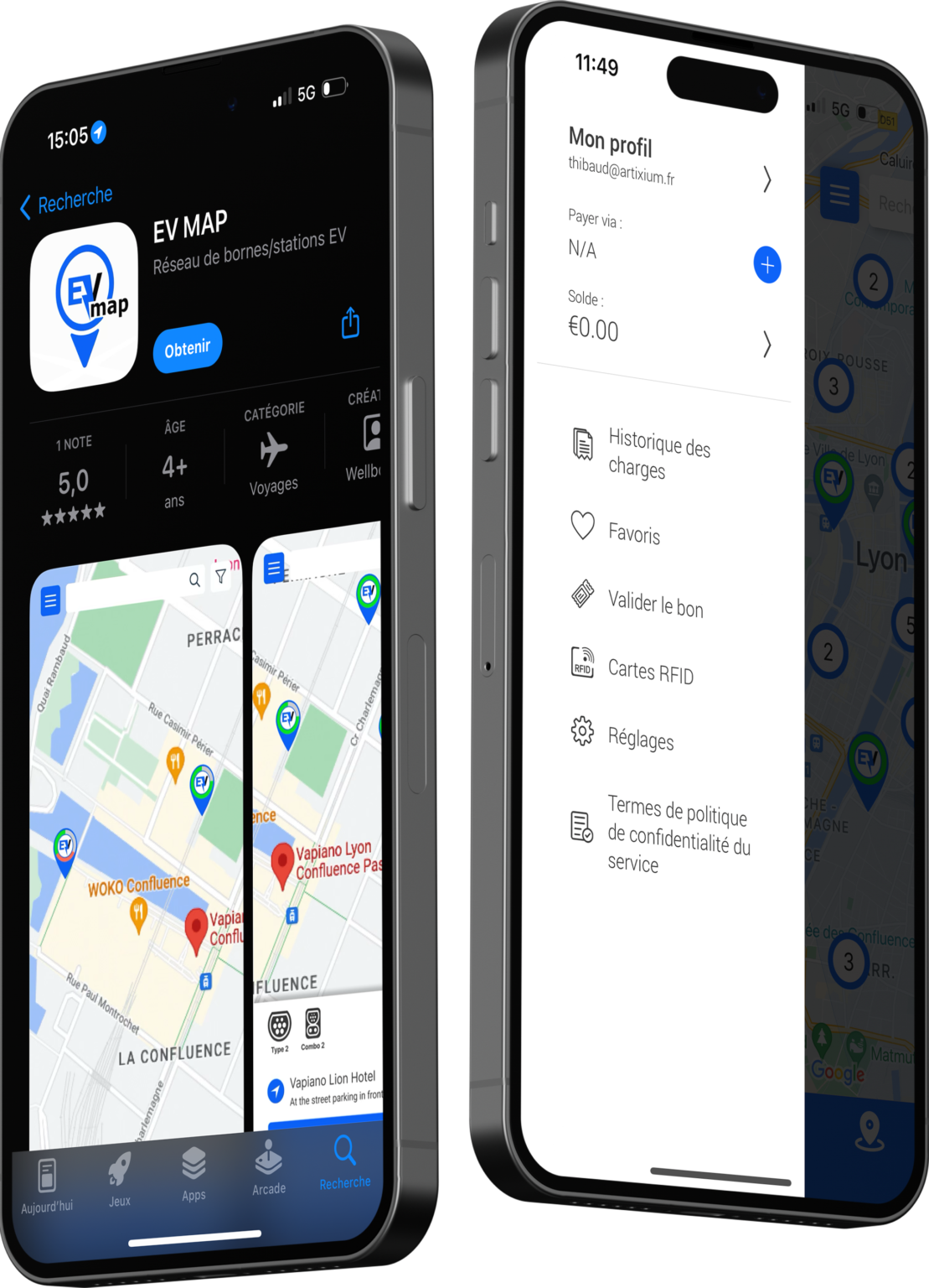 EV MAP | Naviguez librement Rechargez facilement - EVMAP